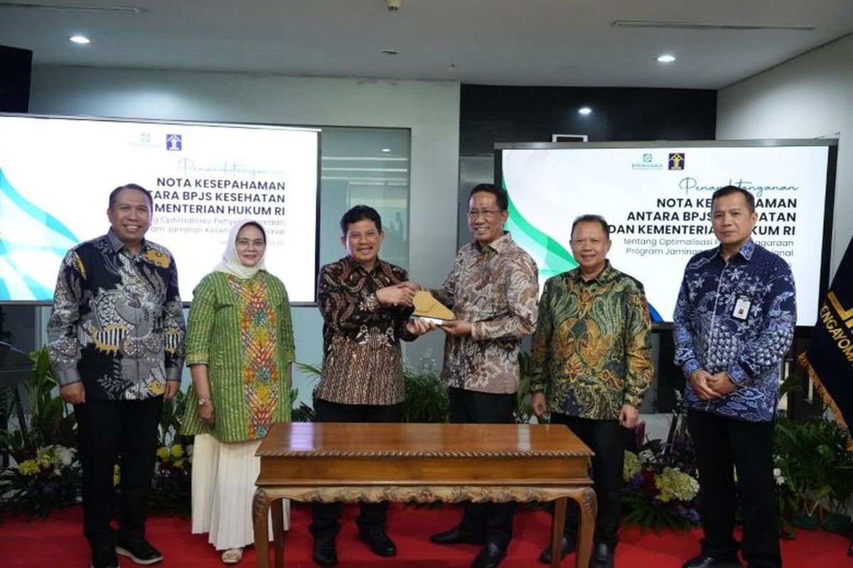 BPJS Kesehatan Gandeng Kemenkum RI Perkuat JKN lewat Layanan Hukum dan Kekayaaan Intelektual