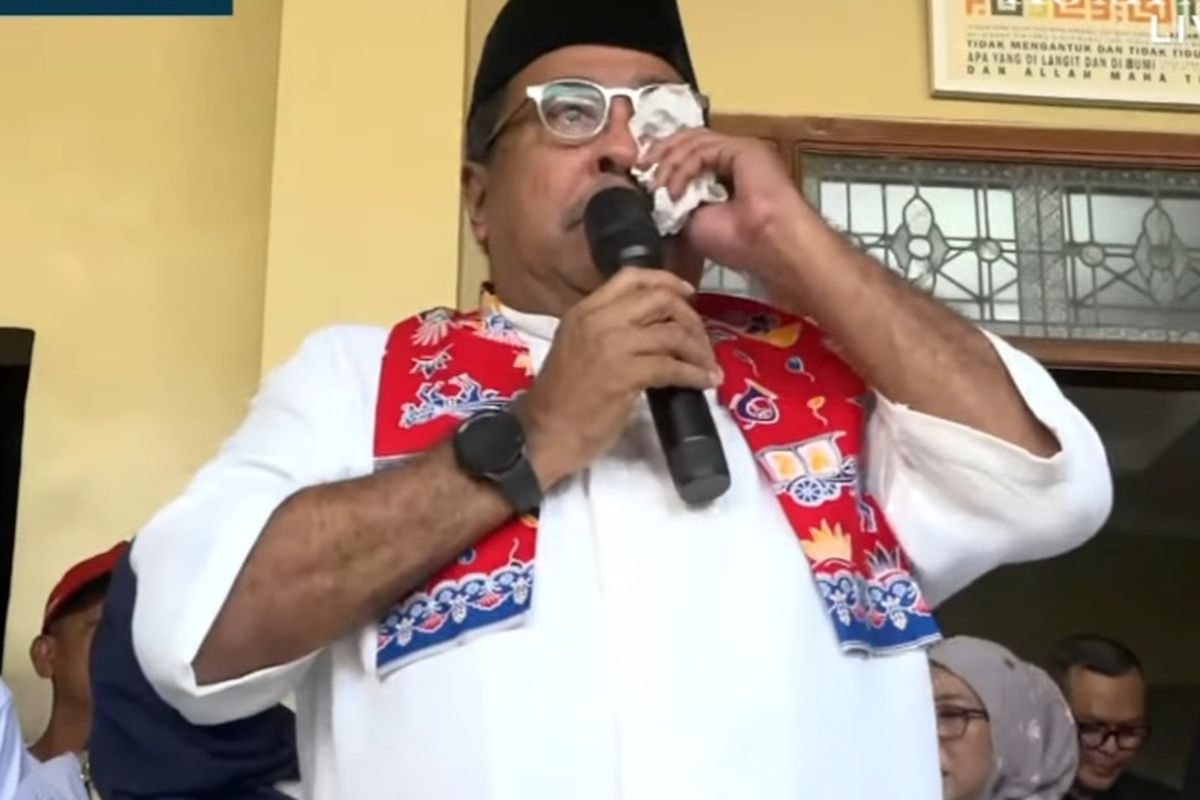 Menangis Saat Kampanye Di Bukit Duri Rano Karno Apa Enggak Boleh Kita