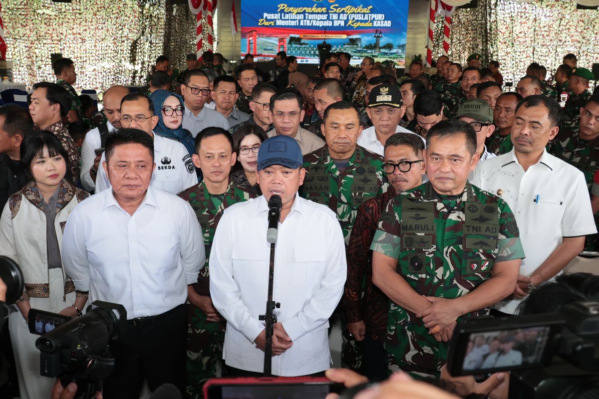 Nusron Beri Lahan di 326 Daerah ke TNI AD buat Batalyon Baru