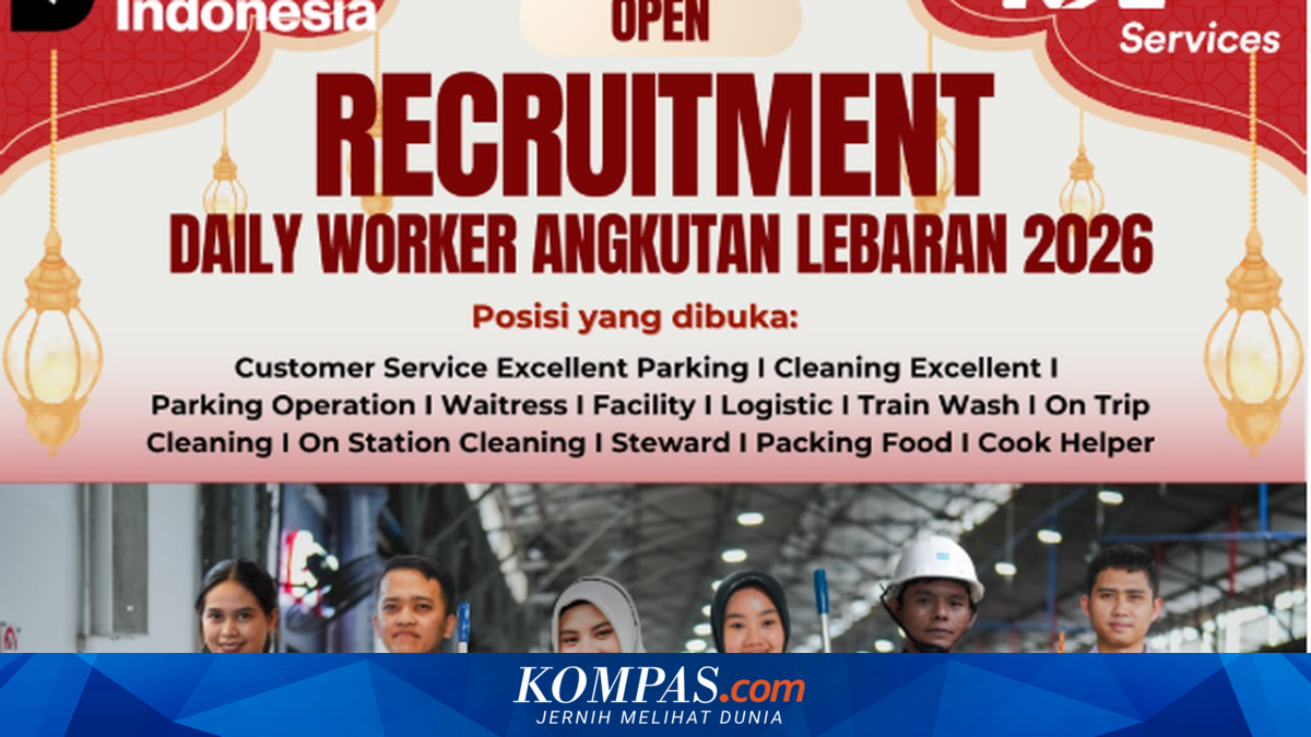 KAI Services Buka 14 Lowongan Kerja Daily Worker Angkutan Lebaran 2026