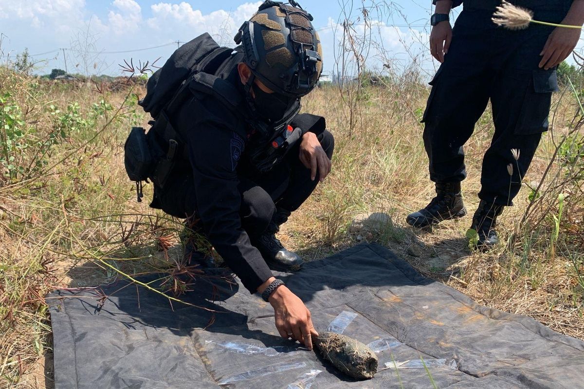 Bom Mortir Peninggalan Perang Dunia II Ditemukan di Cirebon