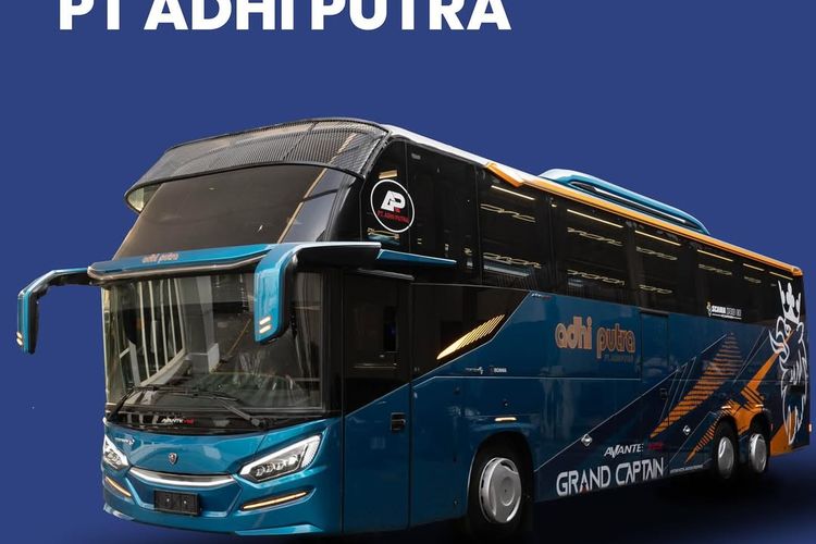 Foto : Bus Baru PO Adhi Putra, Dibalut Bodi All New Avante H9 Grand Captain