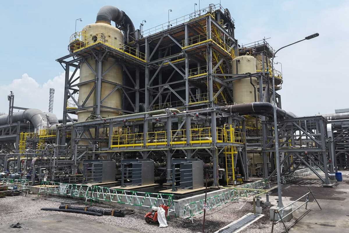 Penampakan Unit Smelter PT Freeport Indonesia di Gresik Setelah Kebakaran