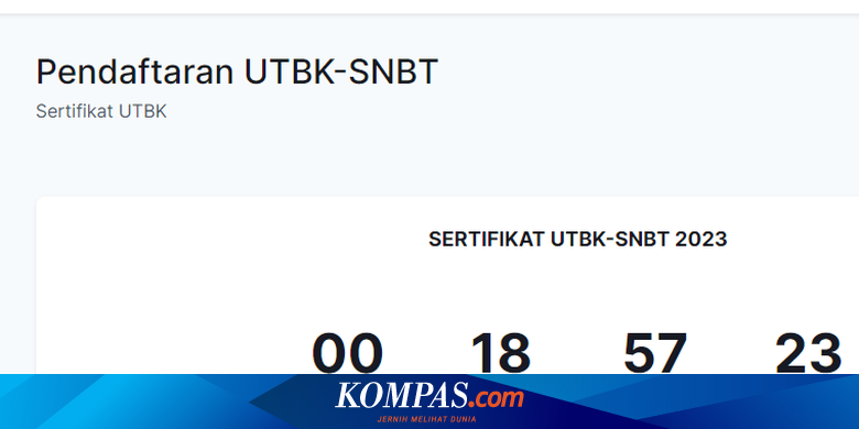 Cara Unduh Sertifikat UTBK SNBT 2023