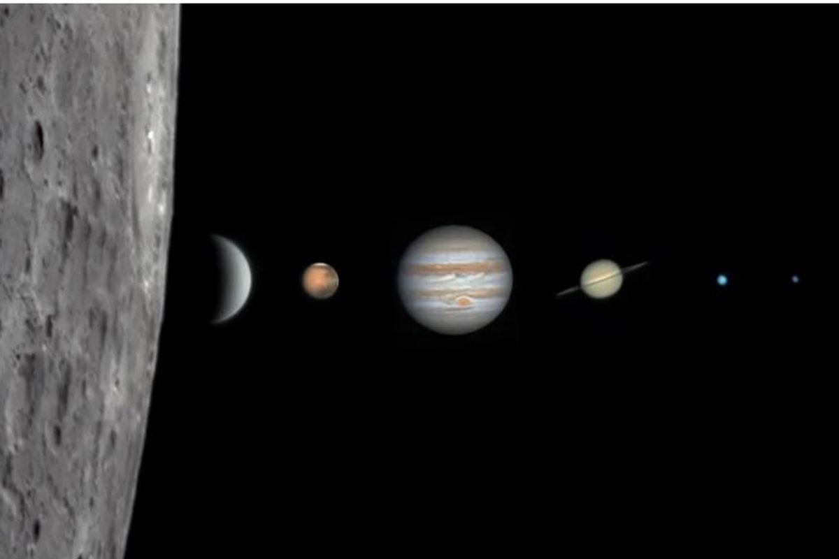 Fotografer Paris Abadikan "Parade Planet" dengan Skala Sempurna