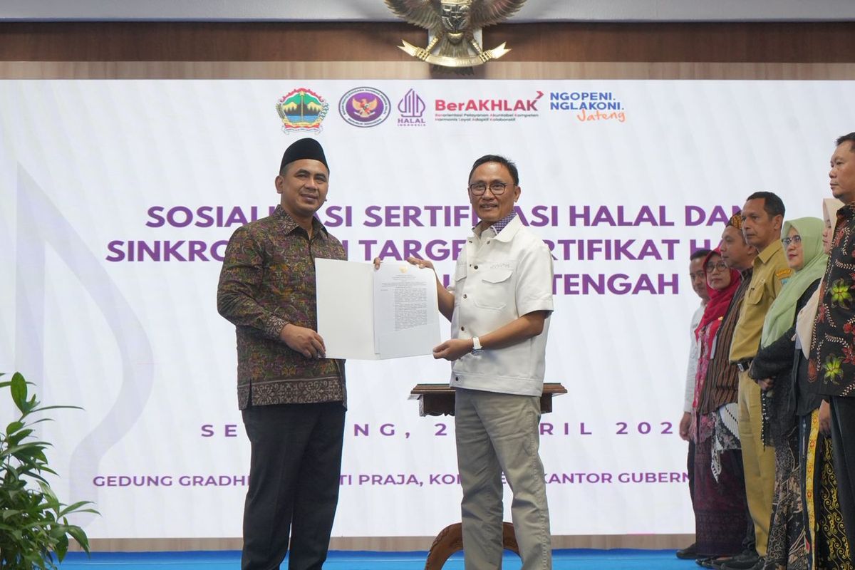 BPJPH Terima Hibah Lahan Pemprov Jateng untuk Pembangunan Gedung UPT ...
