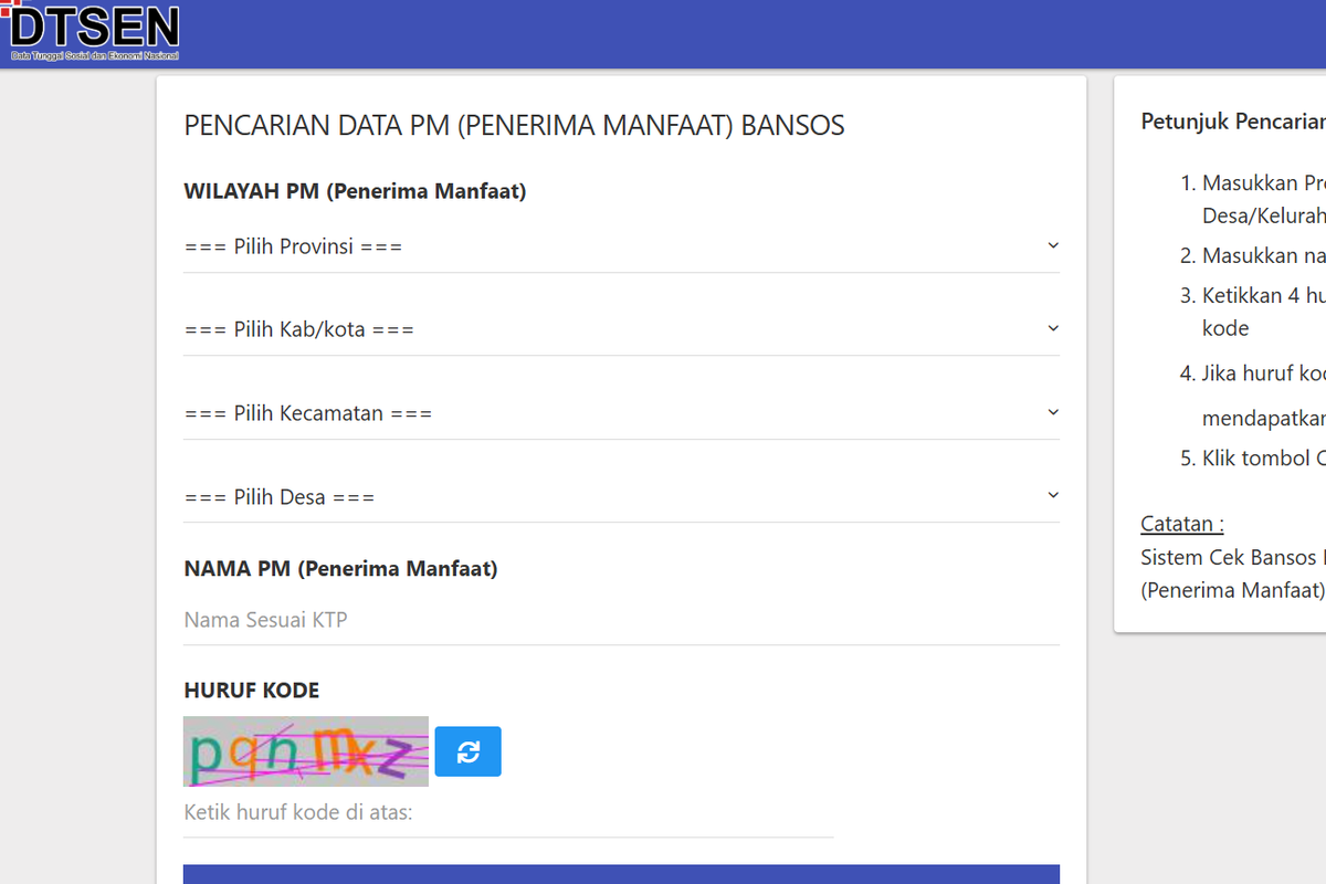 Begini Cara Cek NIK DTSN Penerima Bansos 2025 Secara Online di HP