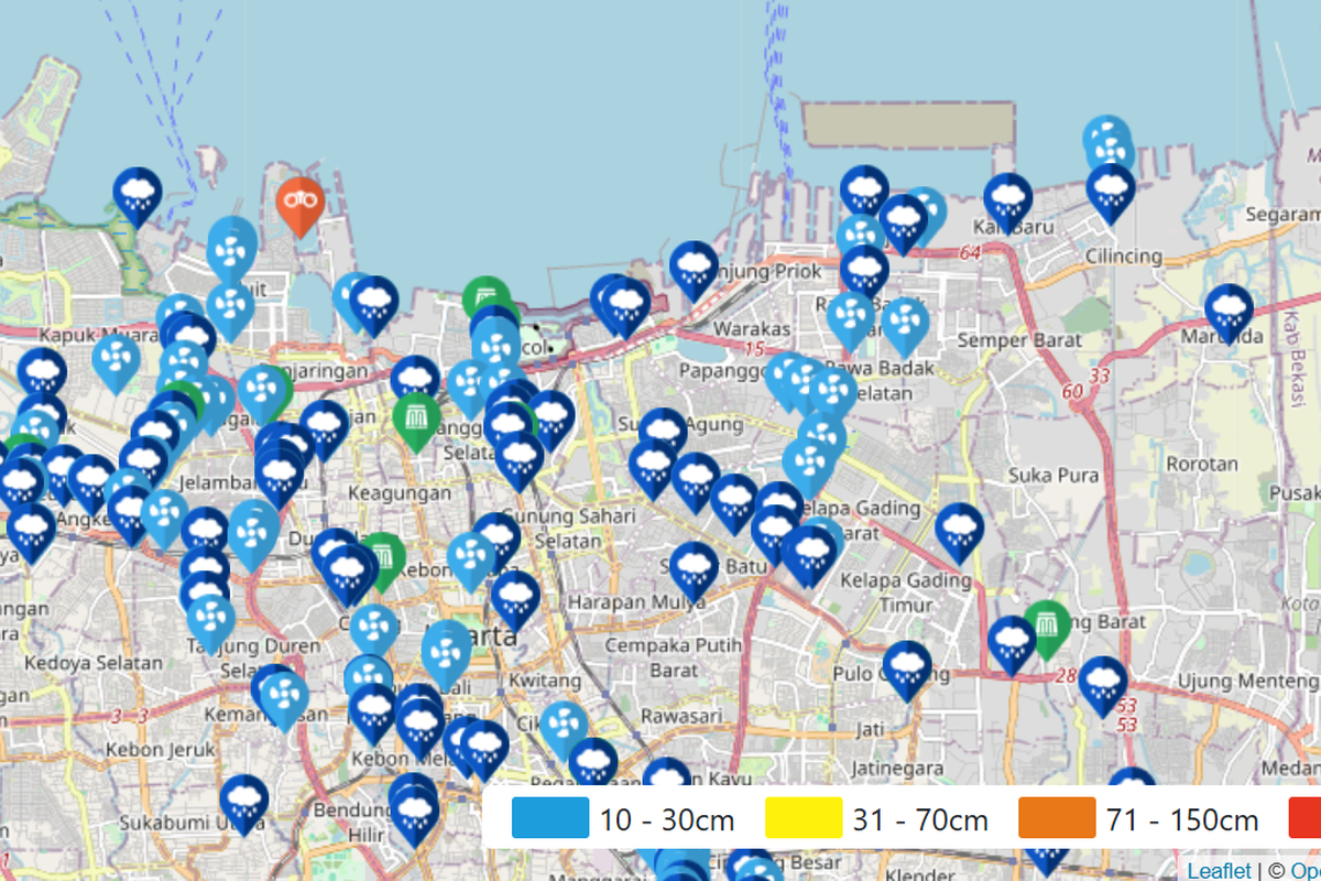 Cara Pantau Titik Banjir di Jakarta Hari Ini di Laman pantaubanjir.jakarta.go.id