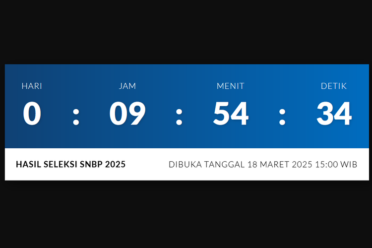 Foto : Pengumuman SNBP 2025 Hari Ini Pukul 15.00 WIB, Siap-siap! Foto : Pengumuman SNBP 2025 Hari Ini Pukul 15.00 WIB, Siap-siap!