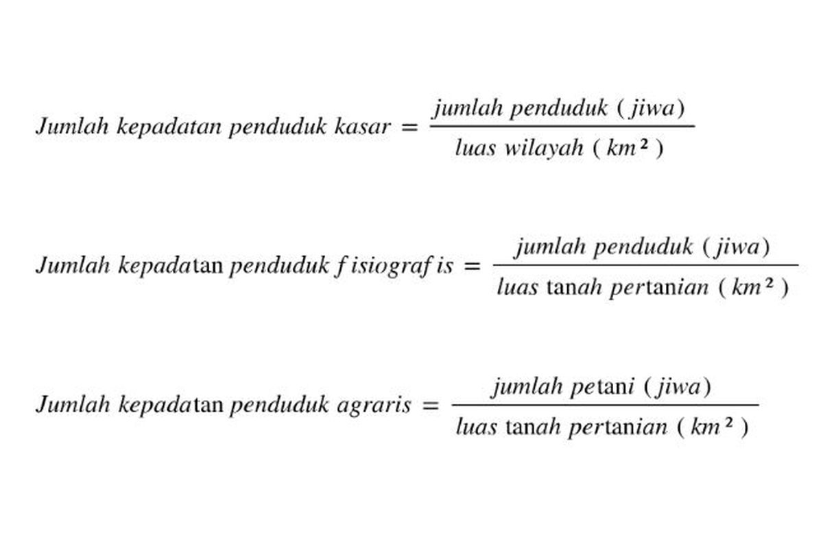 Menghitung Kepadatan Penduduk