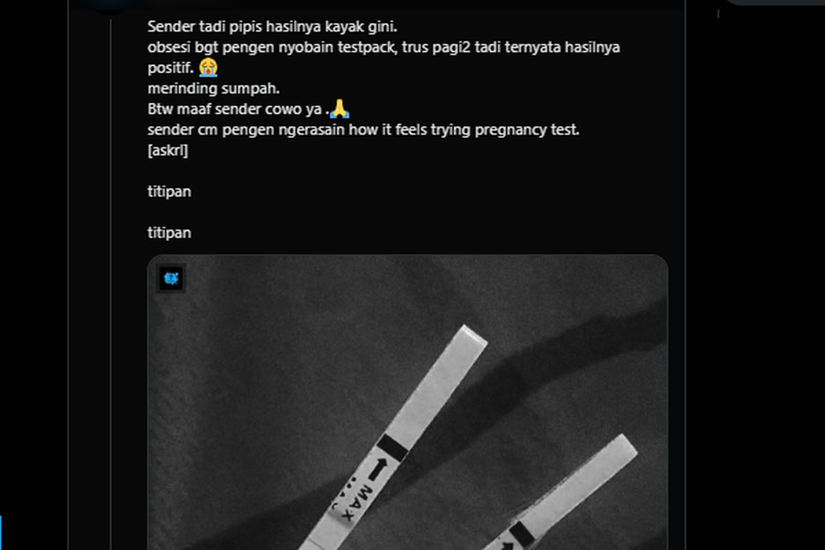 Viral, Foto Hasil Test Pack Urine Pria Positif, Mengapa Bisa Demikian?