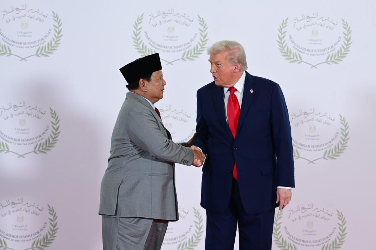 Trump 2 Kali Puji Prabowo di KTT Perdamaian Gaza, Sebut Indonesia Hebat