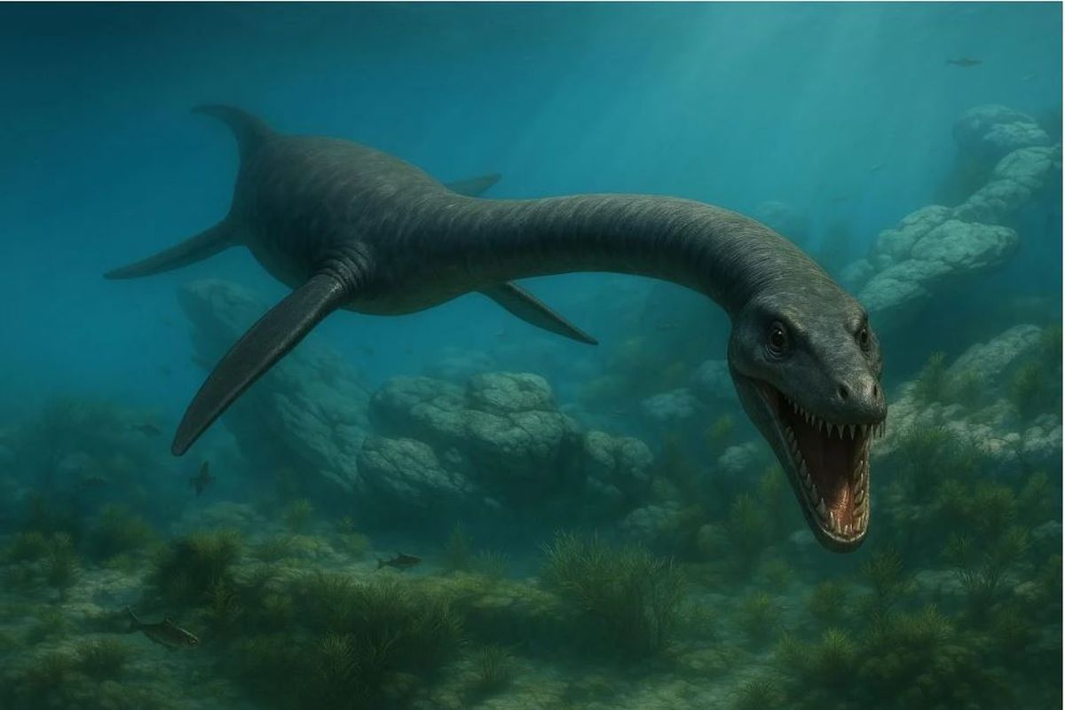 Fosil Traskasaura sandrae, Monster Laut Aneh di Zaman Kapur Ditemukan