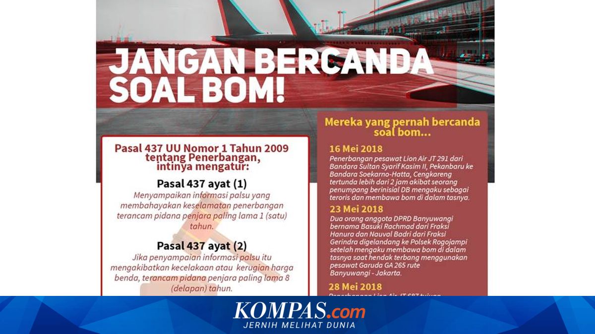 INFOGRAFIK: Jangan Bercanda soal Bom!