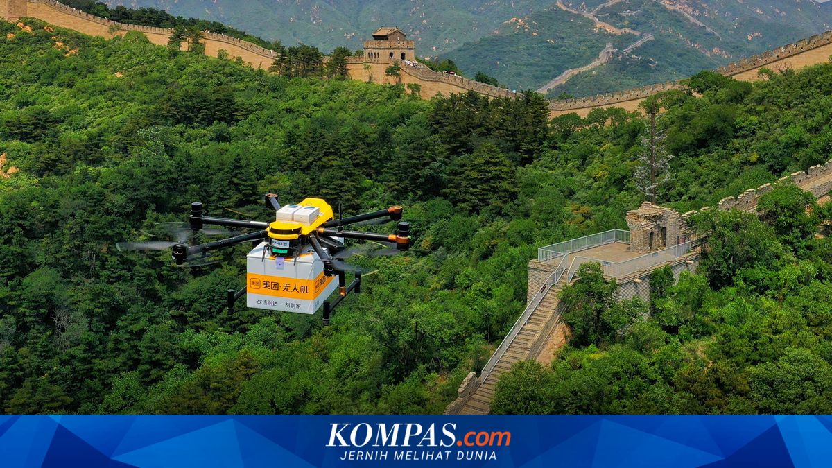Pesan Makanan di Tembok Besar China Kini Bisa Pakai Drone, Ongkir Rp 10.000