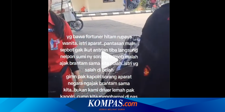 Pengemudi Fortuner Diduga Istri Brimob Riau Serobot Antrean SPBU
