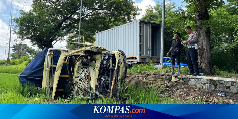 Tabrakan Beruntun di Madiun, Empat Kendaraan Ringsek, Satu Terluka