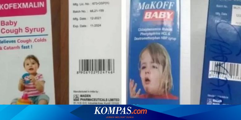Perusahaan India Setop Produksi Sirup Obat Batuk Setelah Kematian ...