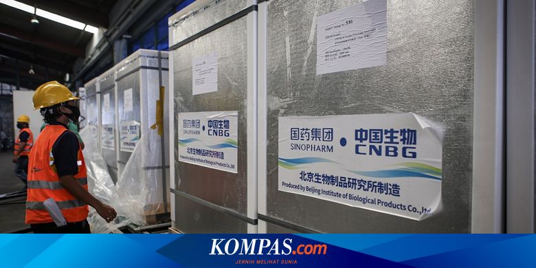 1 18 Juta Dosis Vaksin Sinopharm Tahap Ke 5 Tiba Di Indonesia Untuk