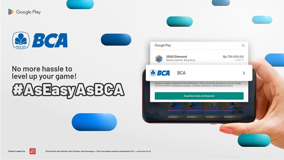 Beli Konten di Google Play Kini Bisa Pakai Virtual Account BCA via DOKU