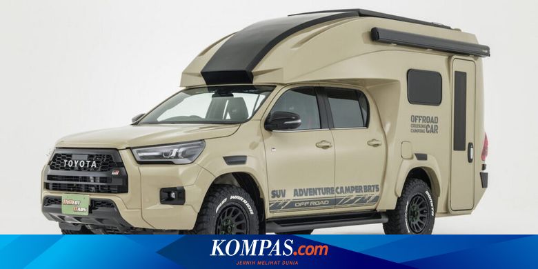 Pikap Kabin Ganda Toyota Hilux Jadi Motorhome ala Jepang