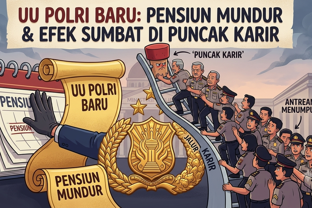 UU Polri Baru: Masa Pensiun Mundur dan Efek Sumbat di Puncak Karier