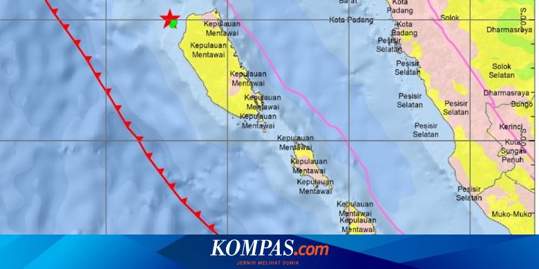 Sesar Mentawai, Sesar Aktif di Lepas Pantai Barat Sumatera