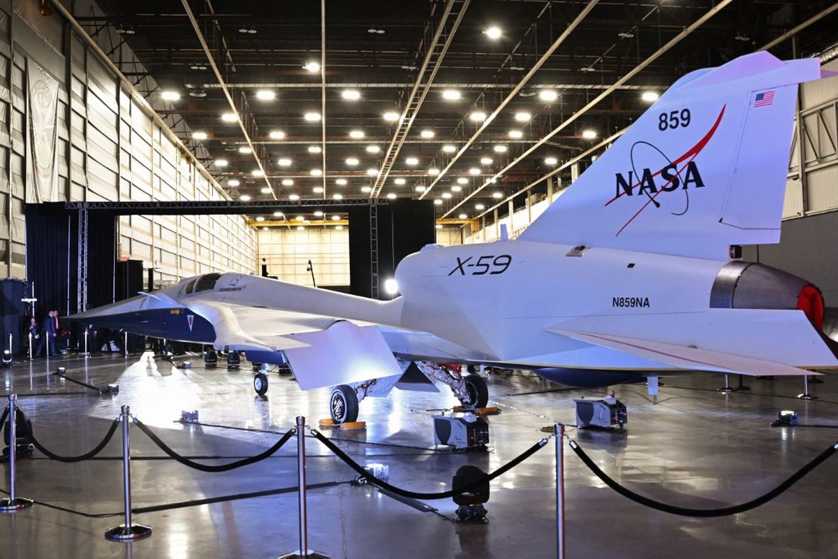 NASA Sukses Uji Coba Jet Supersonik X-59, Cepat tapi Senyap