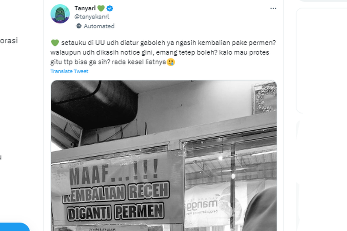 Hukum Beri Kembalian dengan Permen dan Bukan Rupiah, Bisa Kena Denda ...