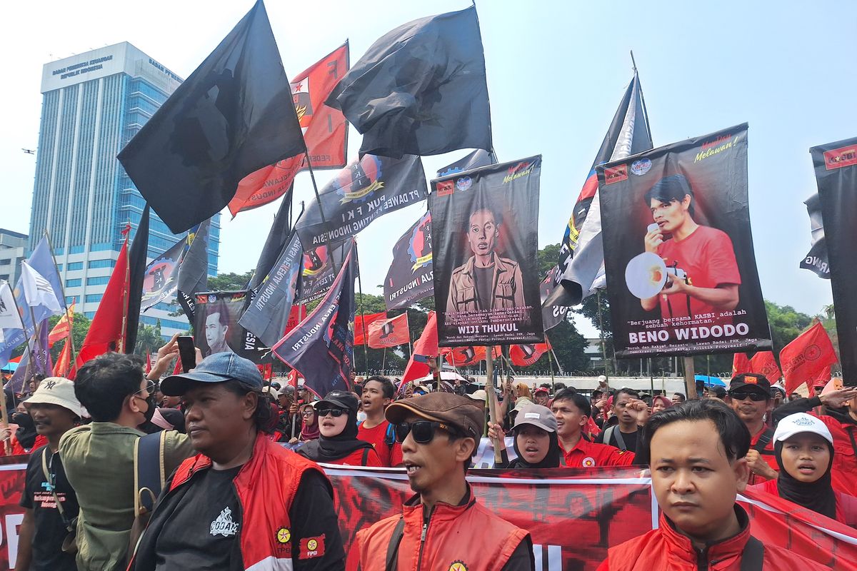 Buruh di 13 Kota Gelar Aksi Serentak Tuntut Kenaikan Upah 8,5 Persen Hari ini