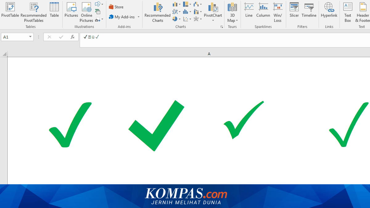 Cara Membuat Tanda Ceklis di Excel dan Word pakai Microsoft Office 365