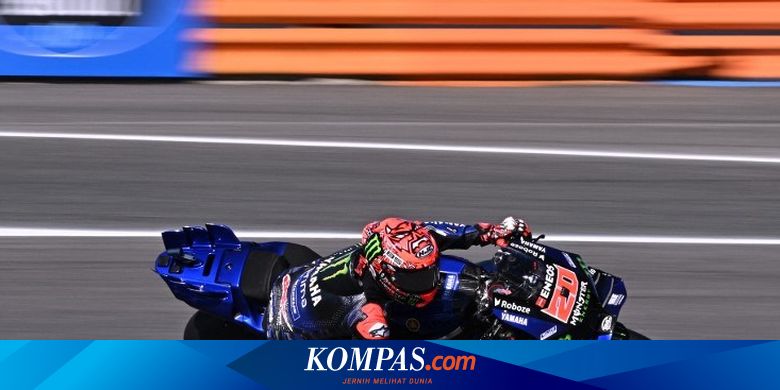 Hasil Practice MotoGP Belanda 2025: Insiden Motor Terbakar, Quartararo No 1
