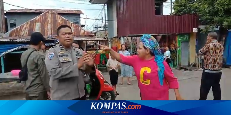 Viral, Wanita di Makasasar Tampar Anggota Polisi, Begini Kejadiannya