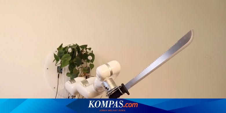 Eksperimen Robot, Tanaman Rumah Dipersenjatai Golok dan Bisa Gerak
