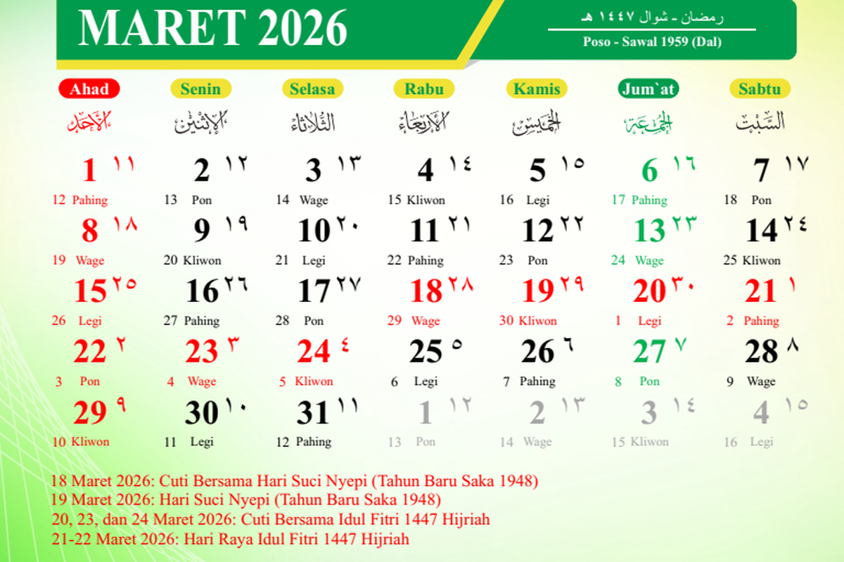 Kapan Lebaran 2026? Ini Tanggal Idul Fitri 1447 H dan Jadwal Libur ...