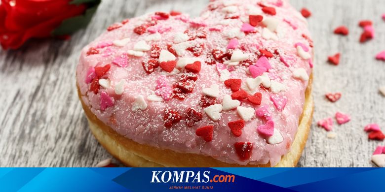 Resep Donat Valentine, Roti Bentuk Hati dengan Topping Cokelat