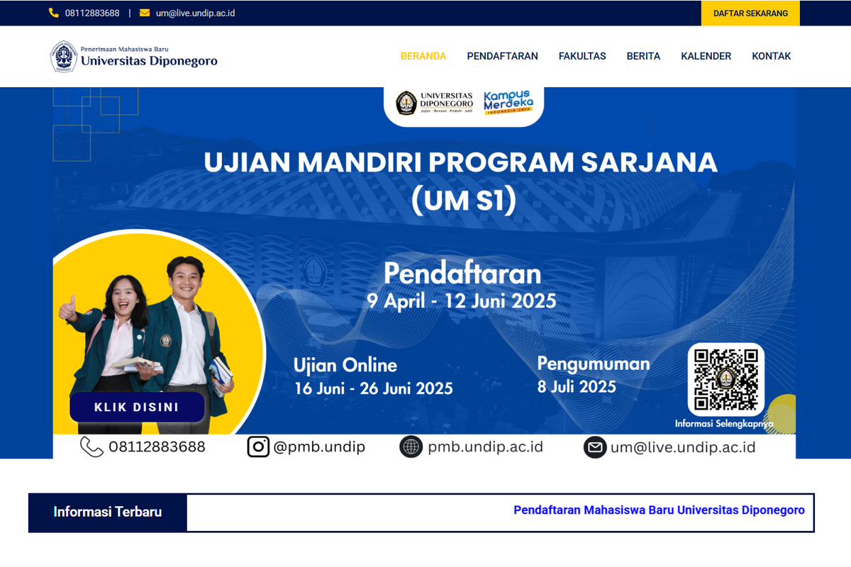 Pengumuman UM Undip 2025 Hari Ini, 8 Juli 2025: Cek Link dan Tahapan ...