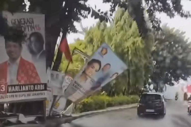 Bawaslu Tindak Lanjuti Baliho Gerindra dan PSI yang Hampir Roboh di ...