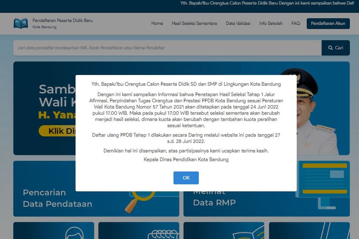 Link Pengumuman PPDB Kota Bandung 2022 Tahap 1, Ini Cara Cek Hasil Seleksi dan Daftar Ulang
