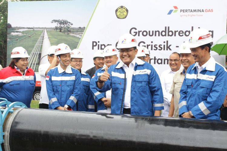Pembangunan Pipa Gas Bumi Grissik-PUSRI Diresmikan