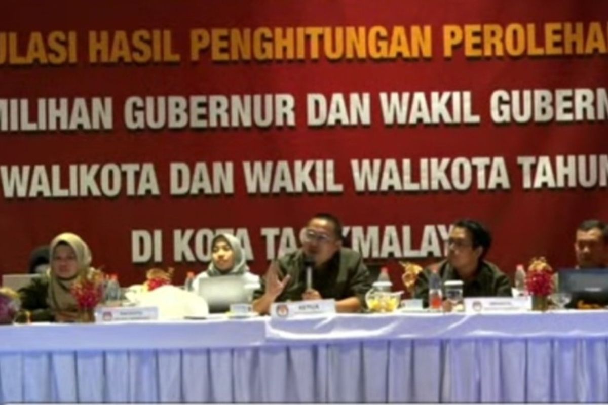 KPU Tetapkan Viman-Dicky Pemenang Pilkada Kota Tasikmalaya