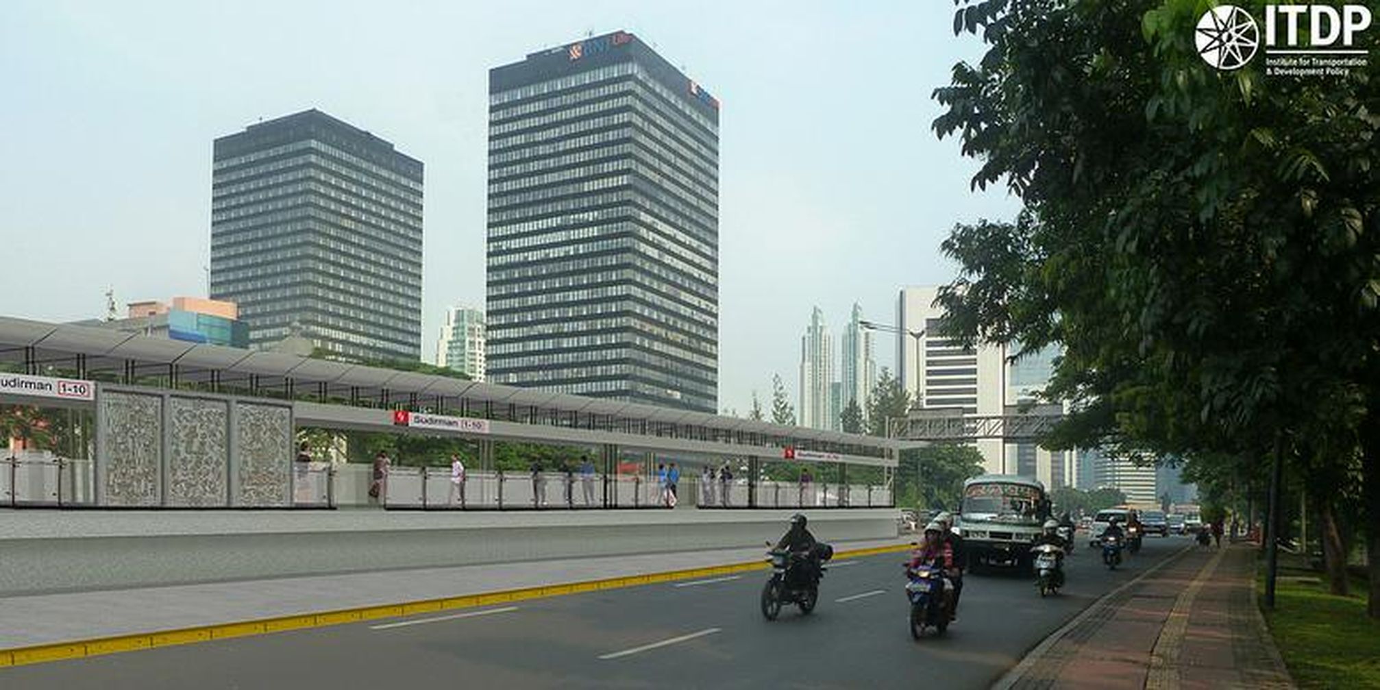 Inilah Rancangan Halte Transjakarta Depan Stasiun Sudirman