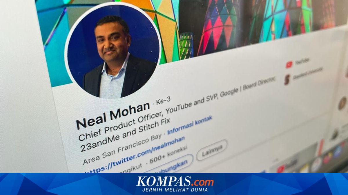Mengenal Neal Mohan, CEO YouTube Baru yang Gantikan Susan Wojcicki