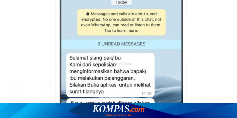 Waspada, Marak Modus Penipuan Surat Tilang Pakai File APK Dikirim Lewat ...
