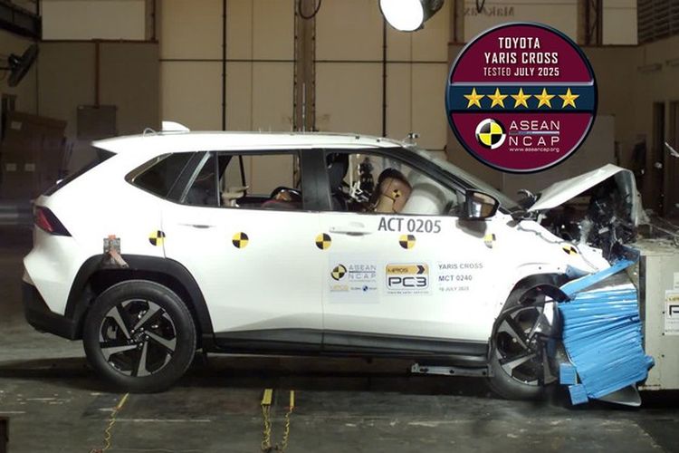 Toyota Yaris Cross Raih 5 Bintang ASEAN NCAP