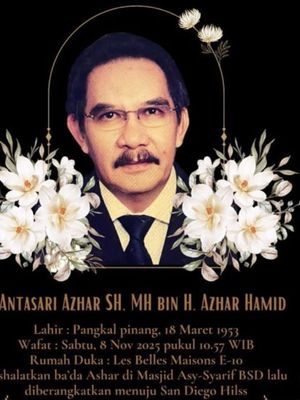 Perjalanan Antasari Azhar: Aktivis, Jadi Jaksa, Moncer di KPK