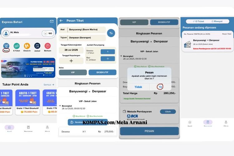 Cara Beli Tiket Kapal Cepat Banyuwangi–Bali (PP) via Aplikasi Resmi 2025