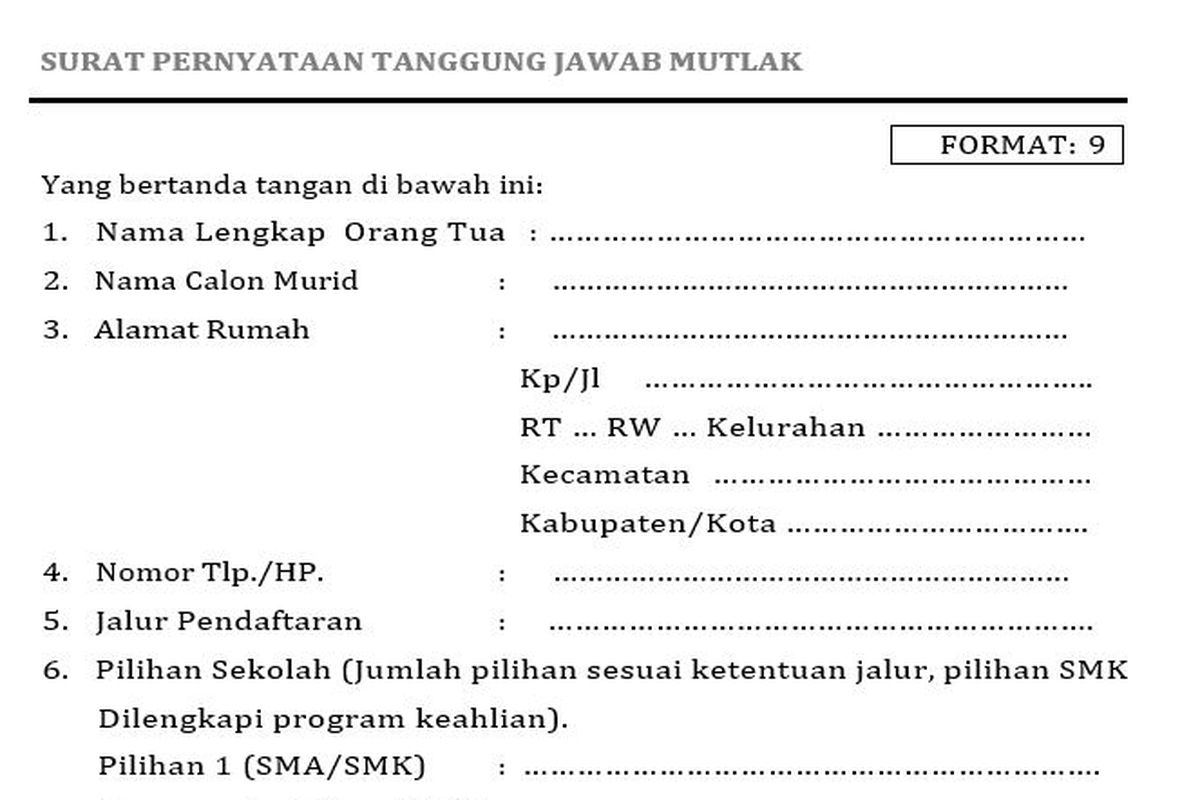 Link "Download" SPTJM SPMB 2025 Jawa Barat
