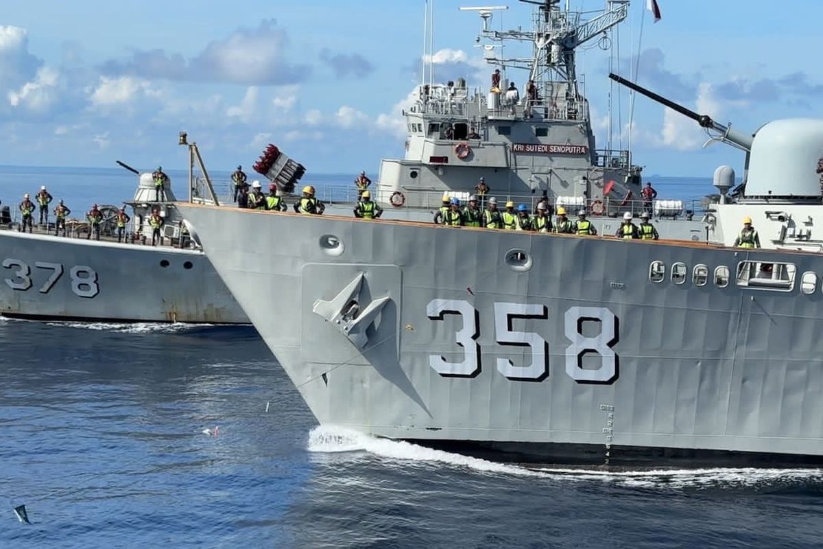 TNI AL Kerahkan 3 Kapal Perang Korvet untuk Latihan di Laut Natuna Utara