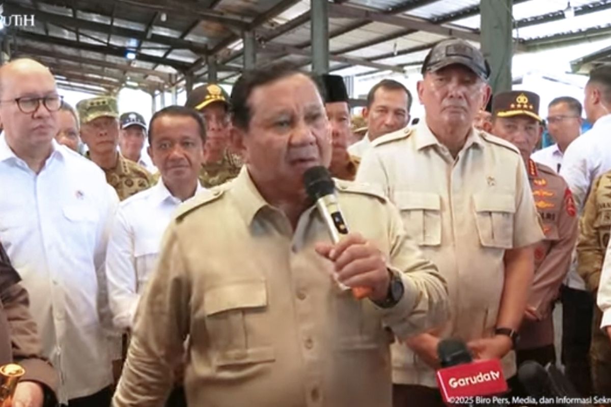 Prabowo Ungkap Temuan Monasit Senilai Rp 128 Triliun di Area Tambang Ilegal Babel